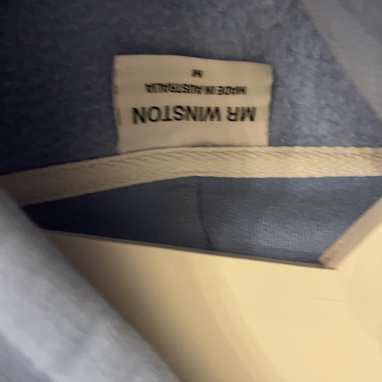 Mr Winston Women's Blue Hoodie | Depop