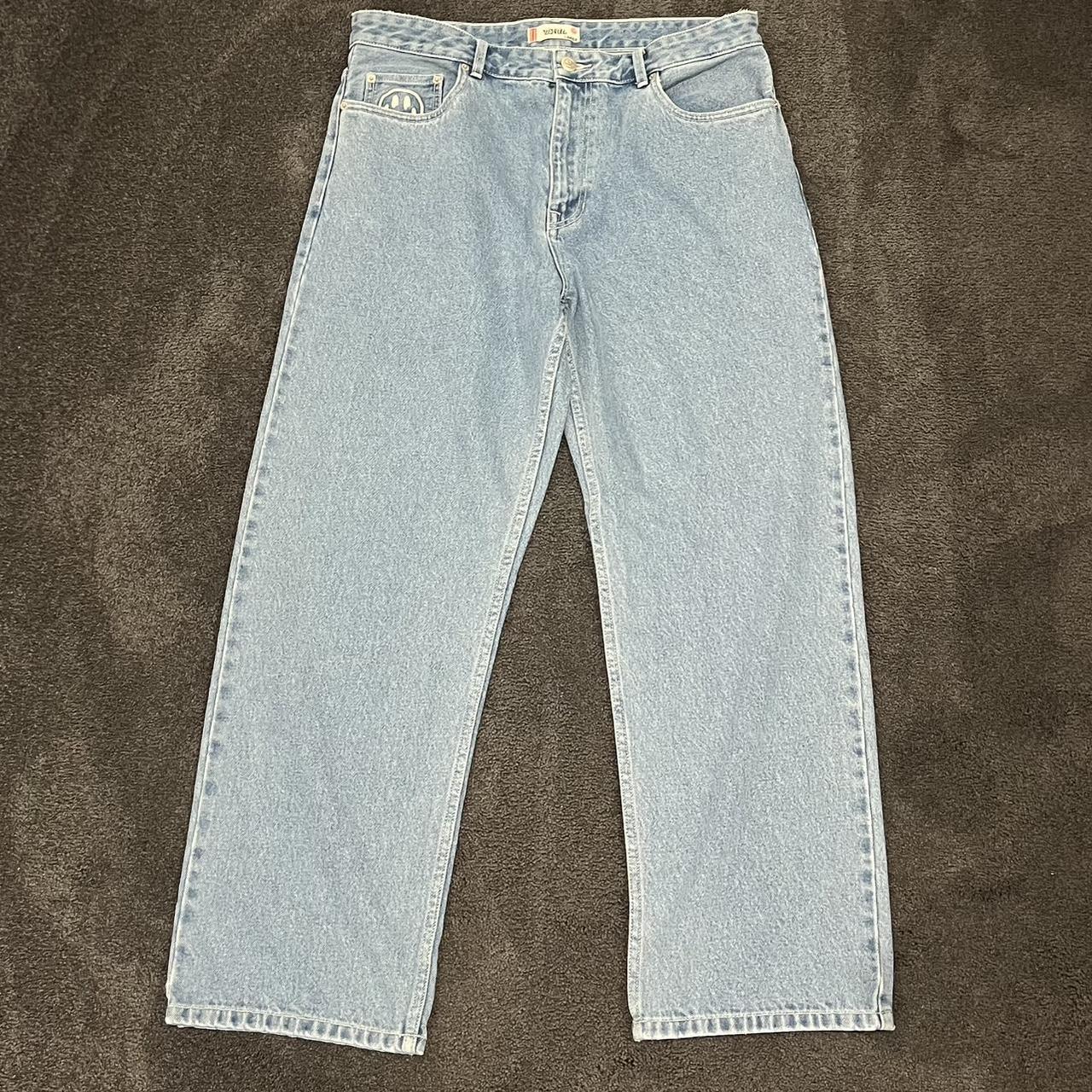 Push Pull Blue Jeans Brand New Large Sold out and no... - Depop