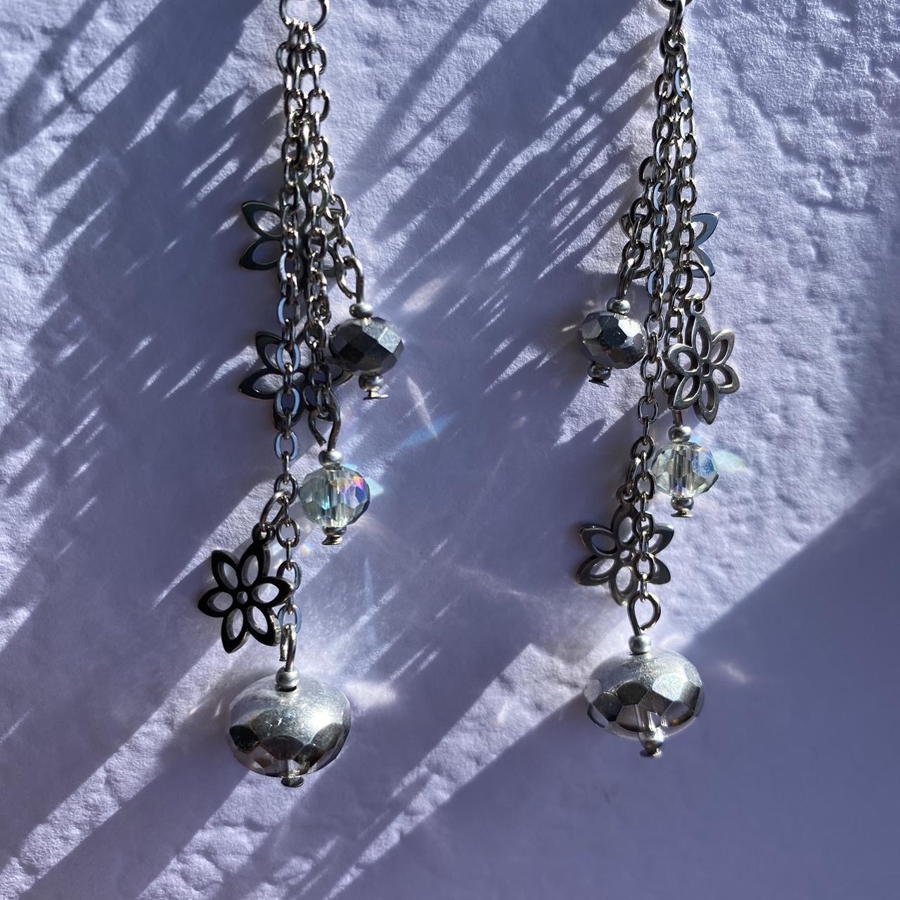 Mandy - Flowers and Beads Earrings... - Depop