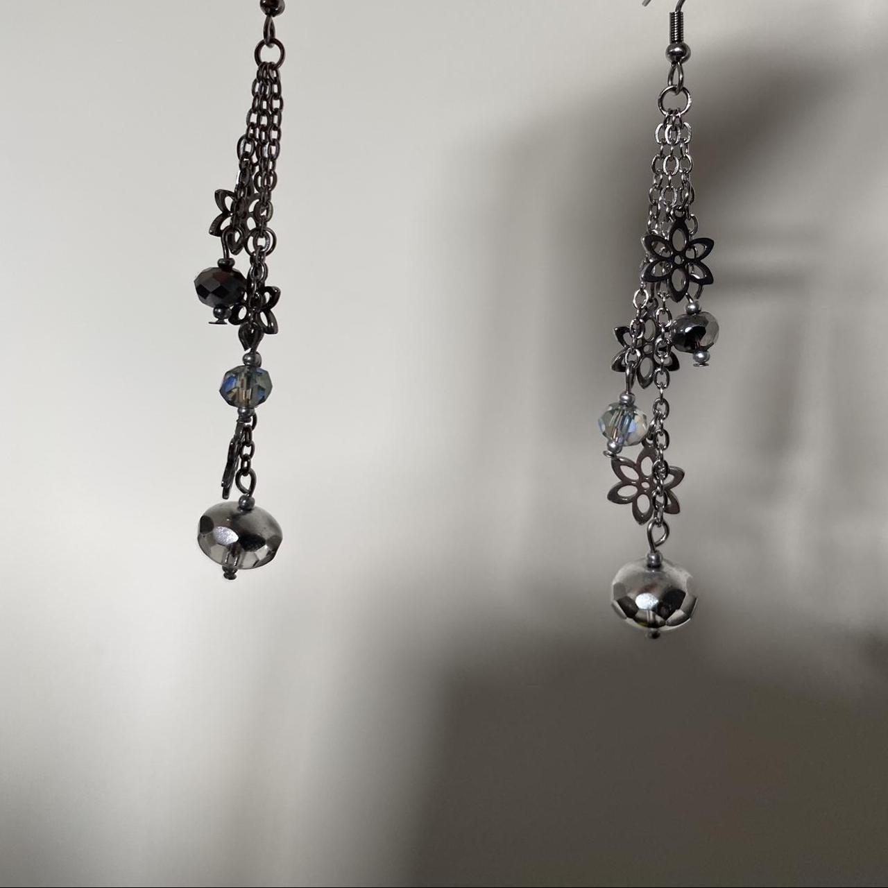 Mandy - Flowers and Beads Earrings... - Depop