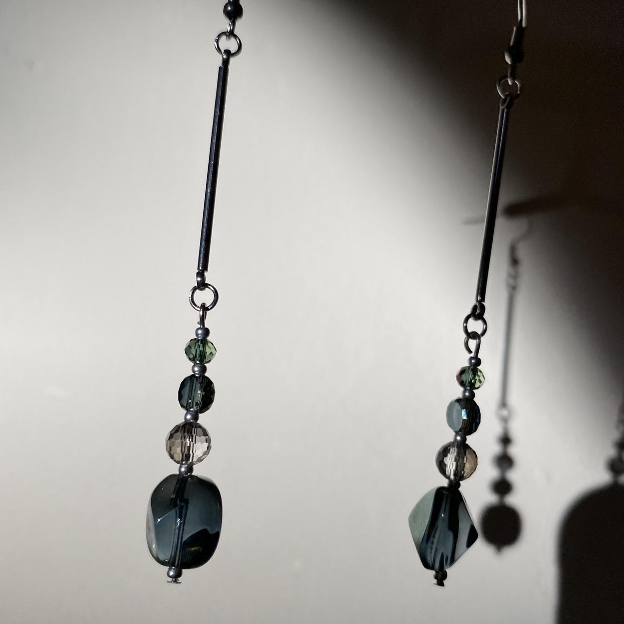 Lani - Elegant Green Earrings Handmade Approx 9cm... - Depop