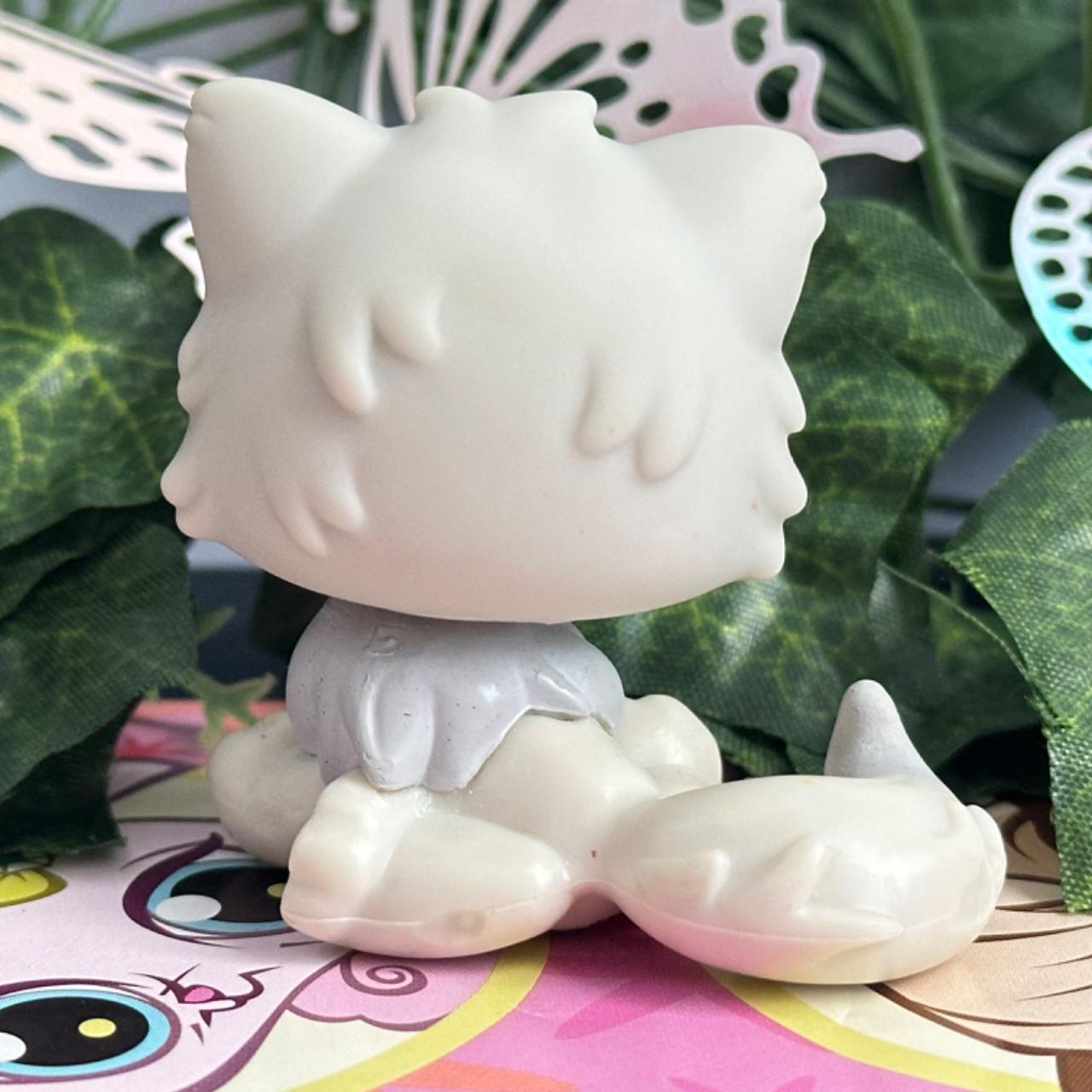 Littlest Pet Shop LPS 609 722 Grey Persian Cat Pink... | Depop