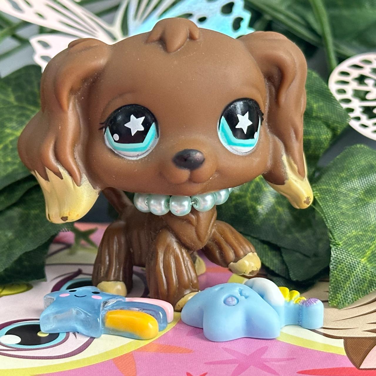 Littlest Pet Shop LPS 960 Brown Yellow Cocker... | Depop