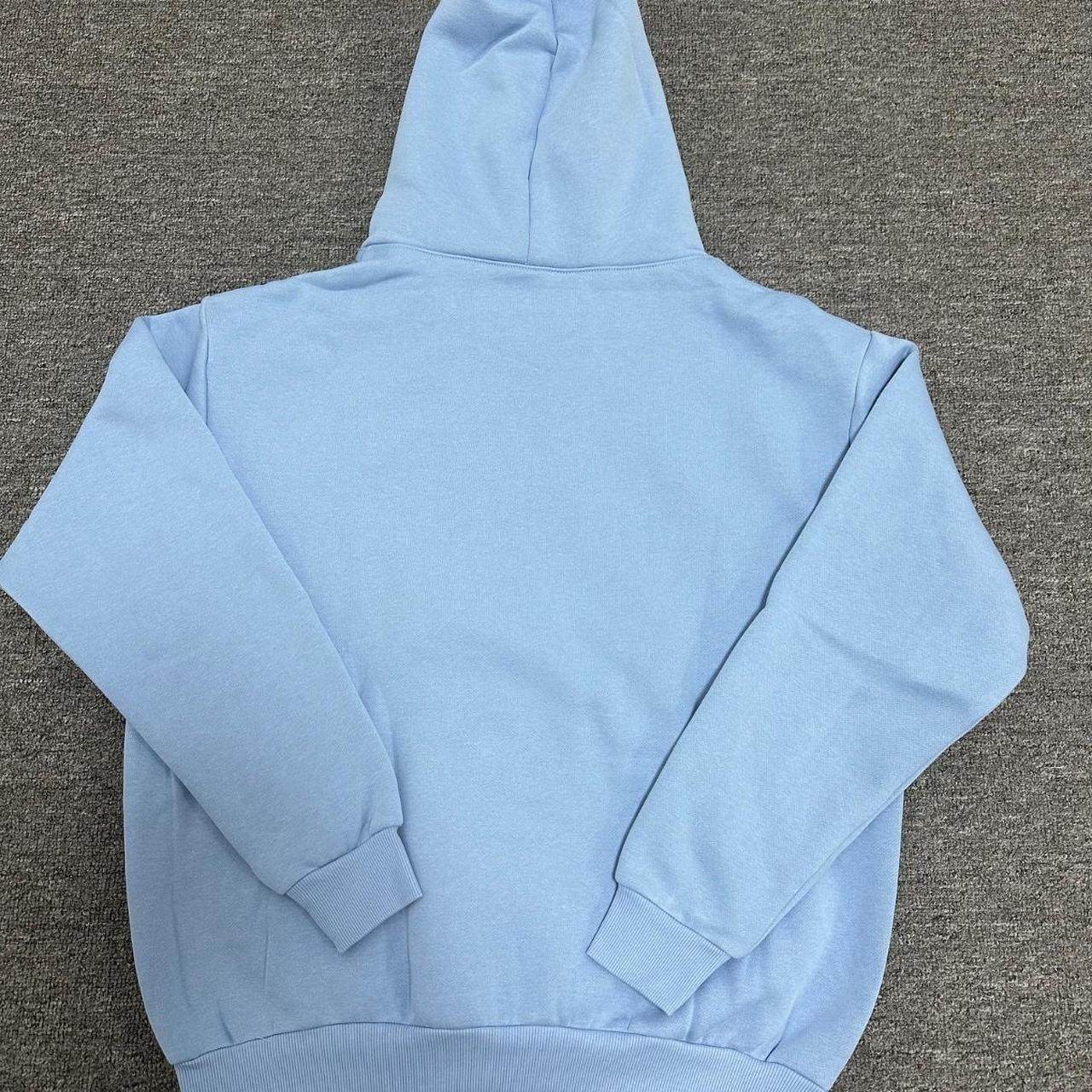 Sp5der hoodie baby blue New baby blue, hoodie,... | Depop