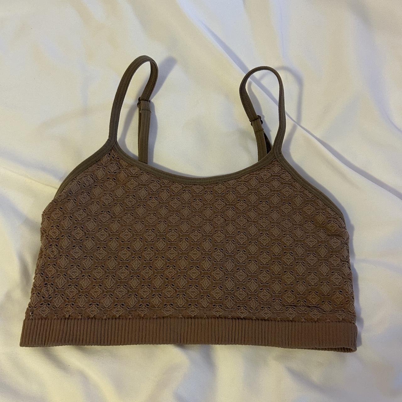 Brown Colsie bralette/tank top, size small - Depop