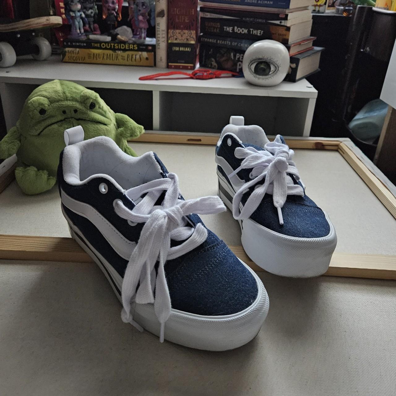 Vans Knu Stack Denim Blue Only wore twice NO... - Depop