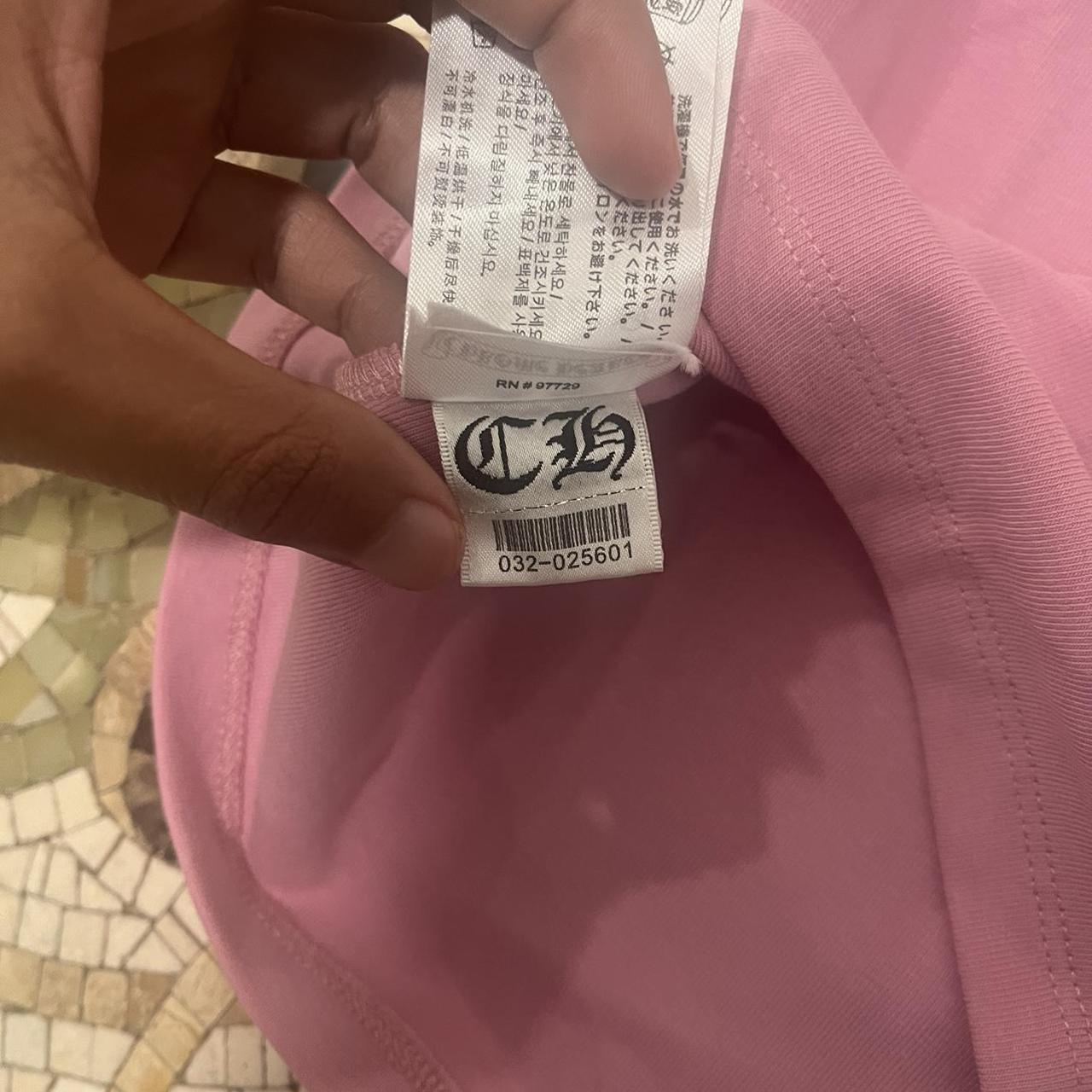 Chrome Hearts Women's Pink T-shirt | Depop