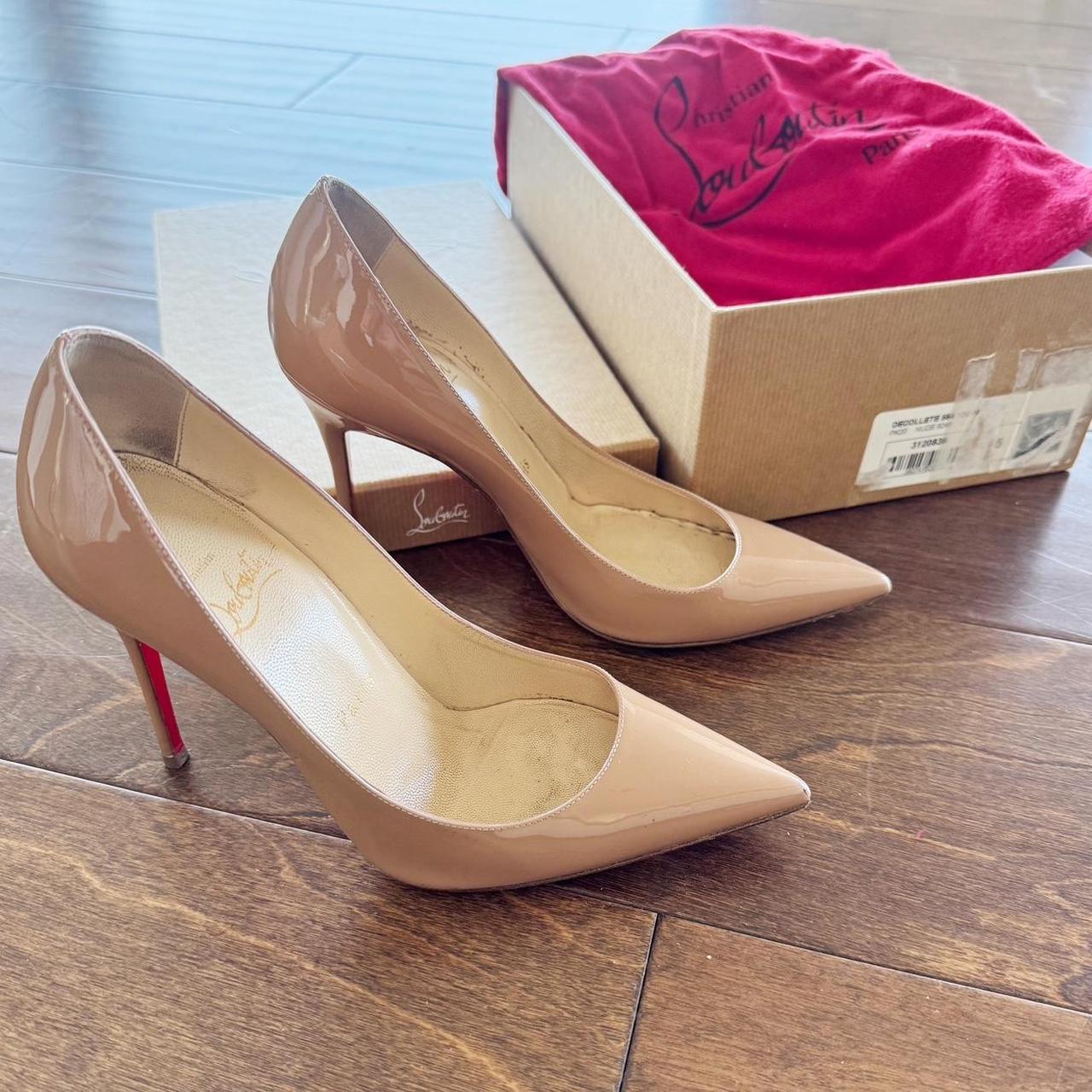 Authentic Christian Louboutin Decollete 554, 100mm... | Depop