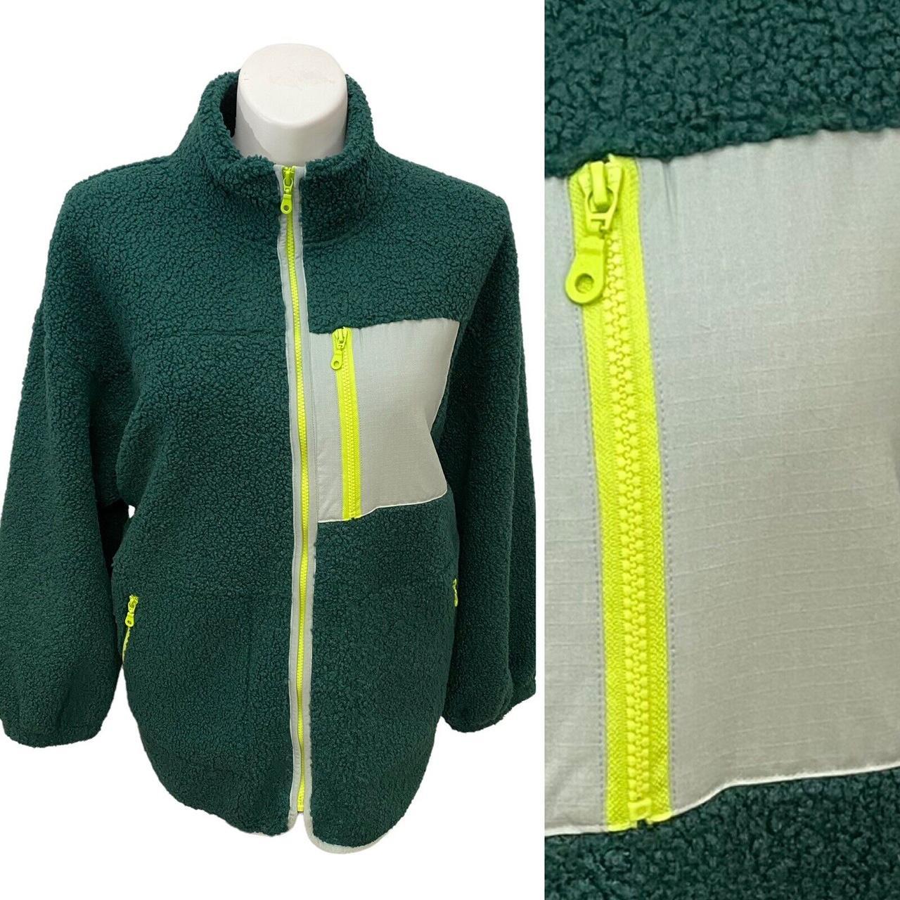 Men’s green oversized fuzzy puffer jacket long... - Depop