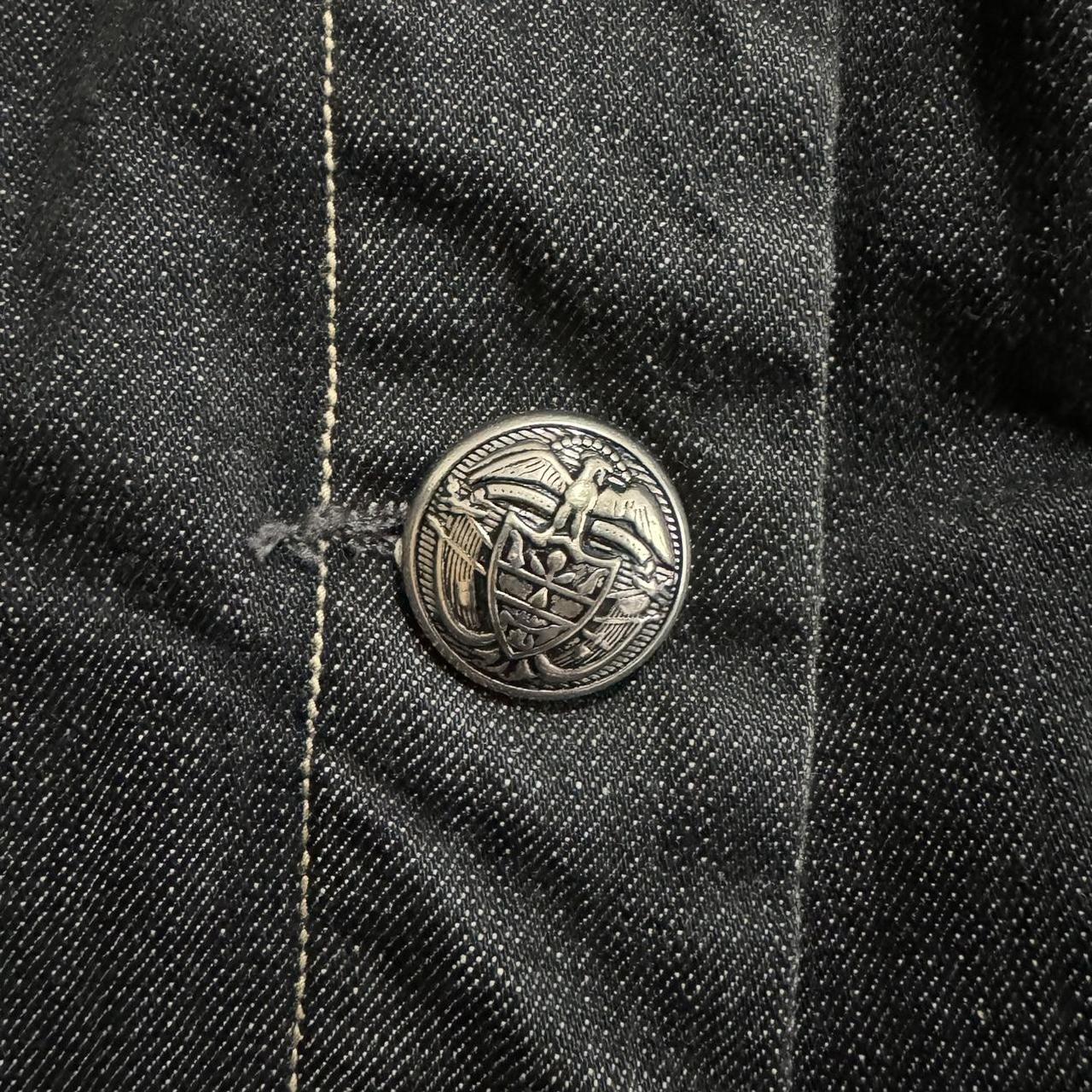 beautiful vintage indigo denim jacket. tailored to... | Depop