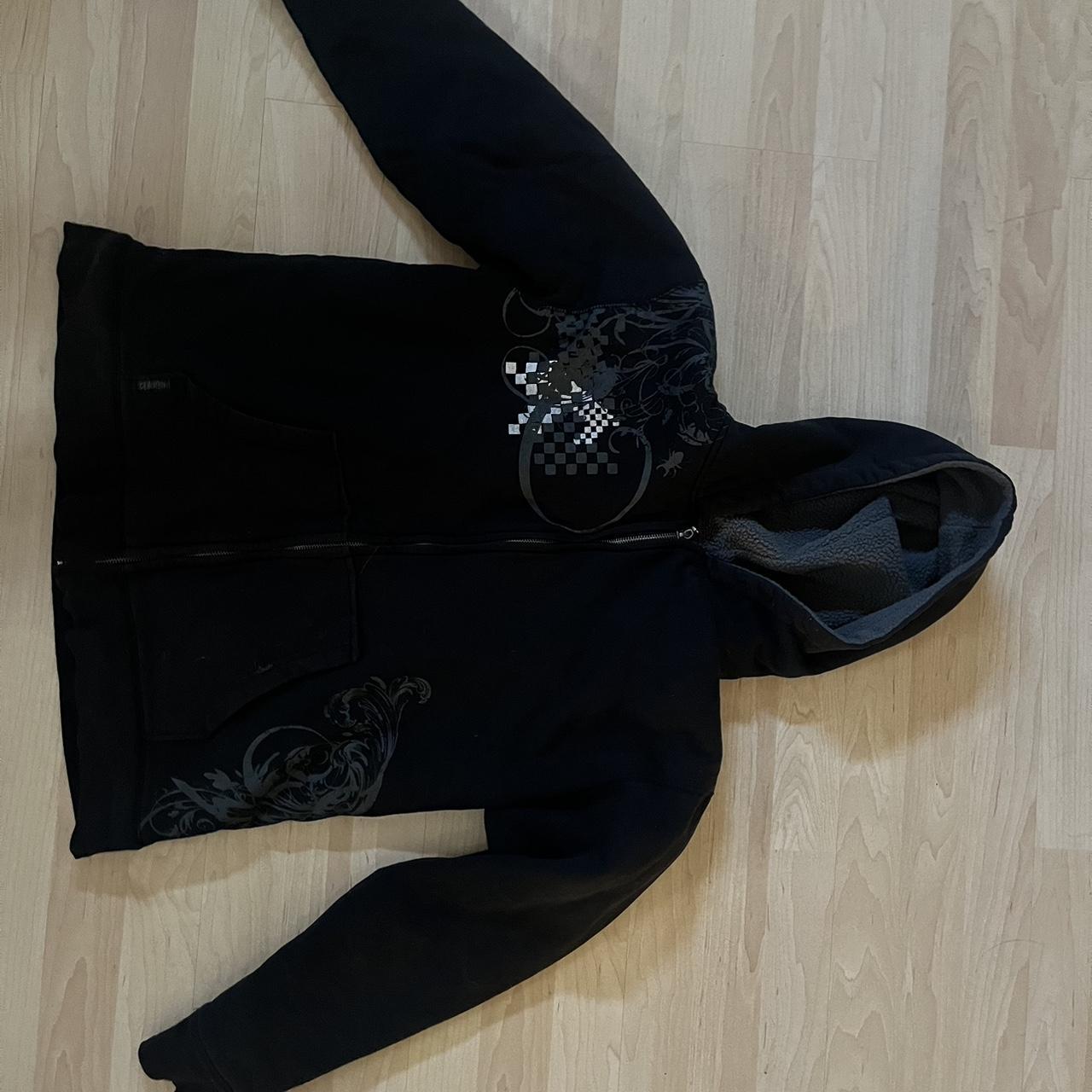 ocean current brand race jacket thick black and... - Depop