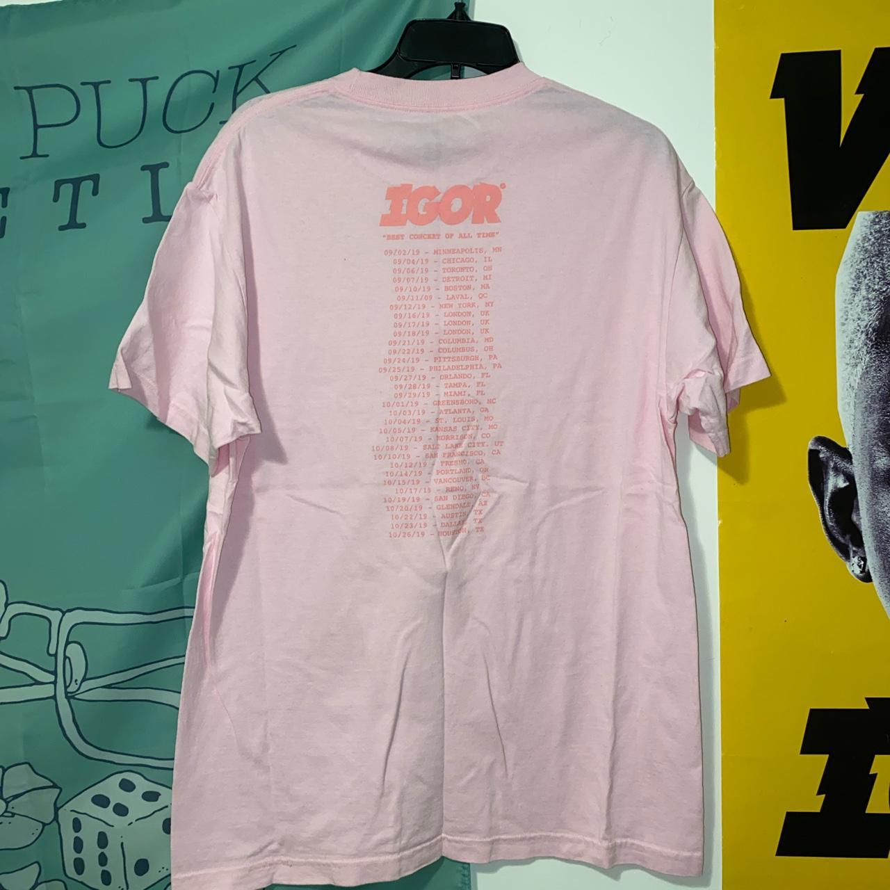 pink tyler the creator IGOR 2019 tour shirt💋 bought... - Depop