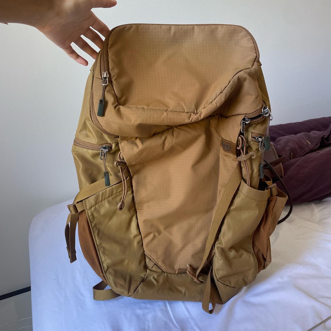 REI rucksack 28L mustard backpack, has tons of... - Depop