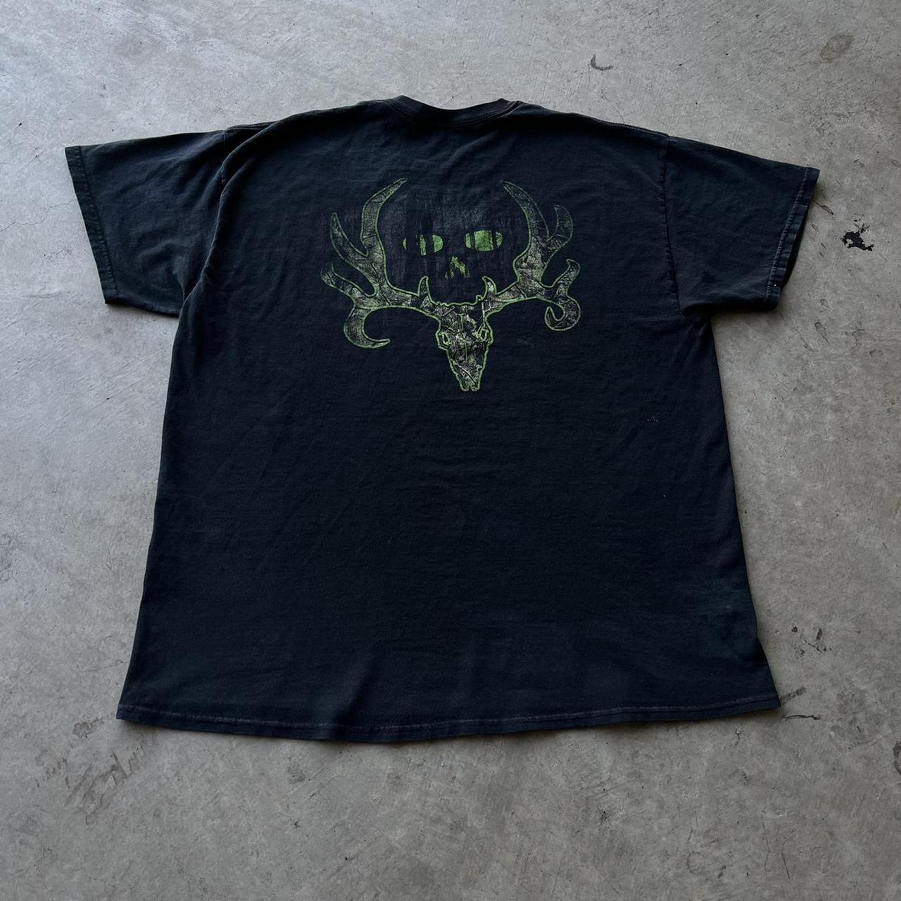 Cyber y2k grunge skull tee Grunge style tee from... - Depop