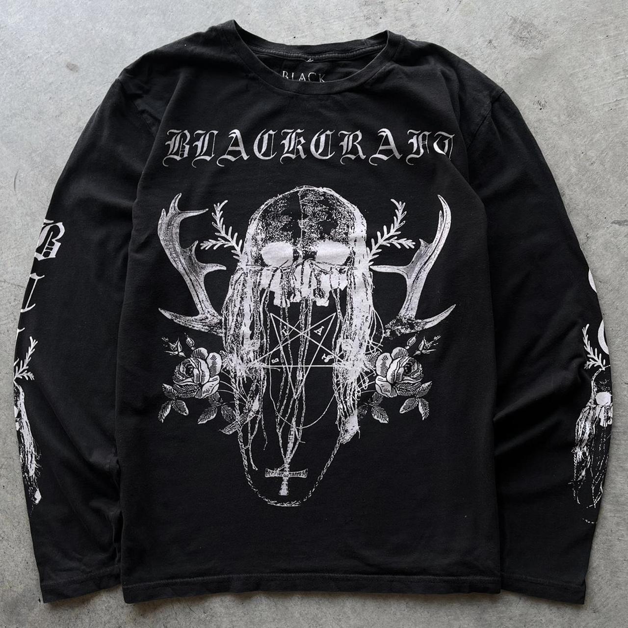 cyber y2k grunge skull longsleeve Grunge style... - Depop