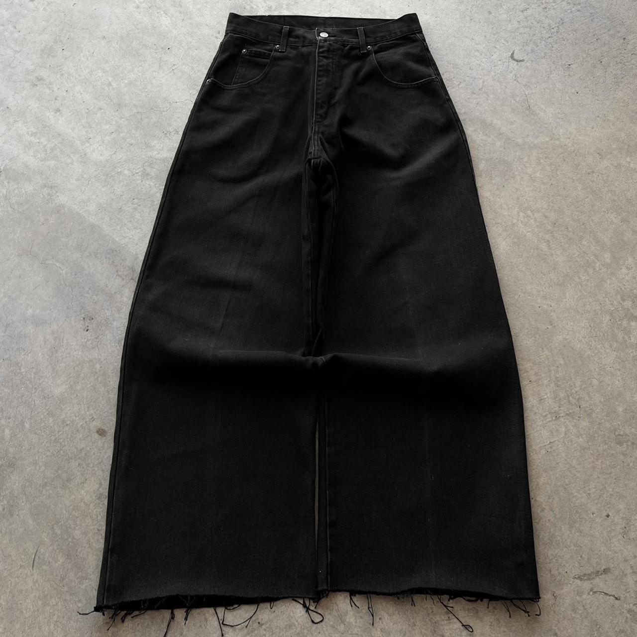 Y2k Grunge Baggy Rave Jeans grunge style jeans... - Depop