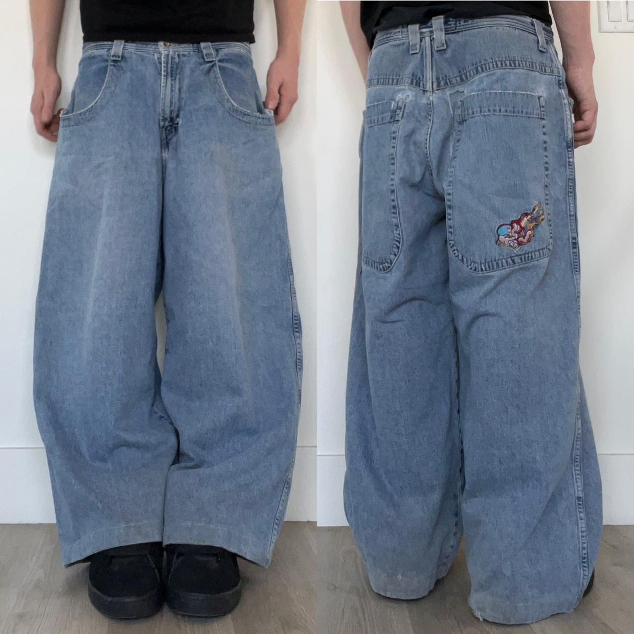 90s Baggy Jnco Wizard Jeans Baggy grunge style... - Depop