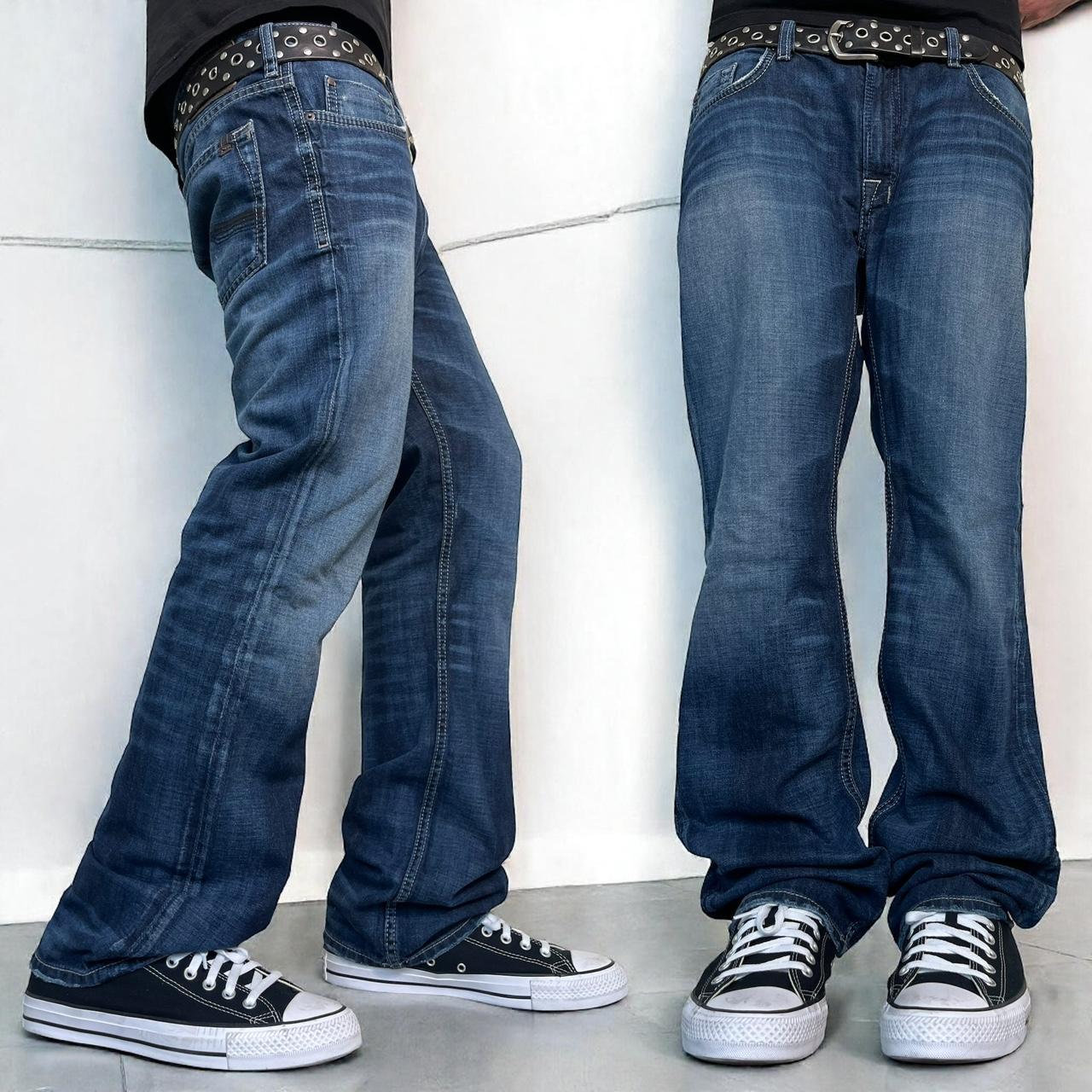 Y2K grunge faded bootcut flare jeans Grunge style... | Depop