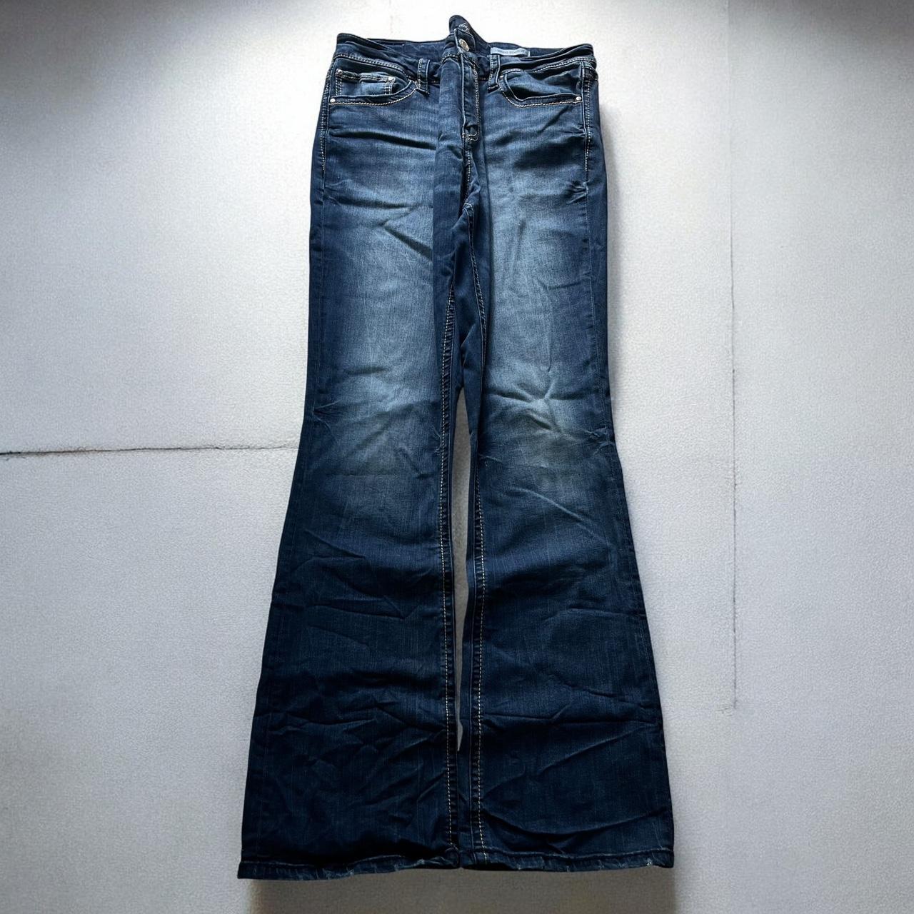 Y2K grunge faded baggy bootcut jeans Grunge style... | Depop