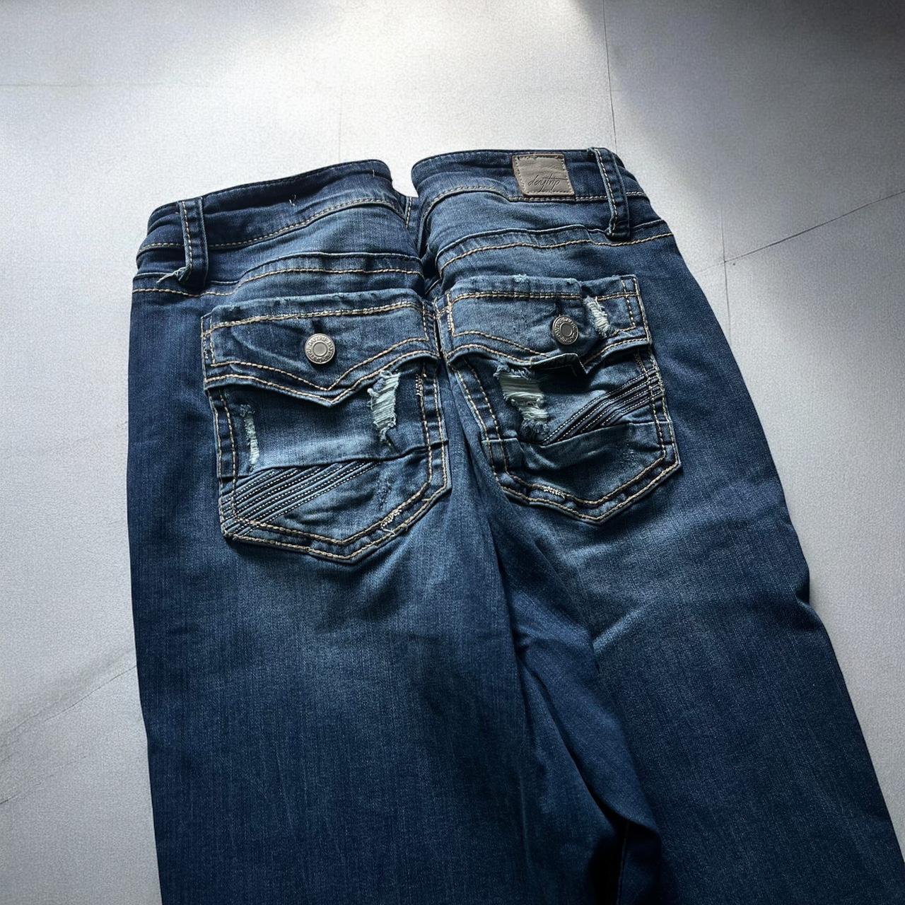 Y2K grunge faded baggy bootcut jeans Grunge style... | Depop