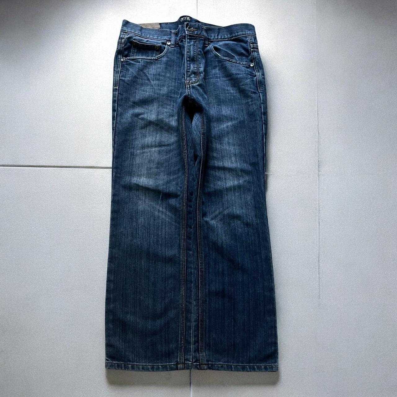 Y2K grunge baggy bootcut jeans Grunge style jeans... | Depop