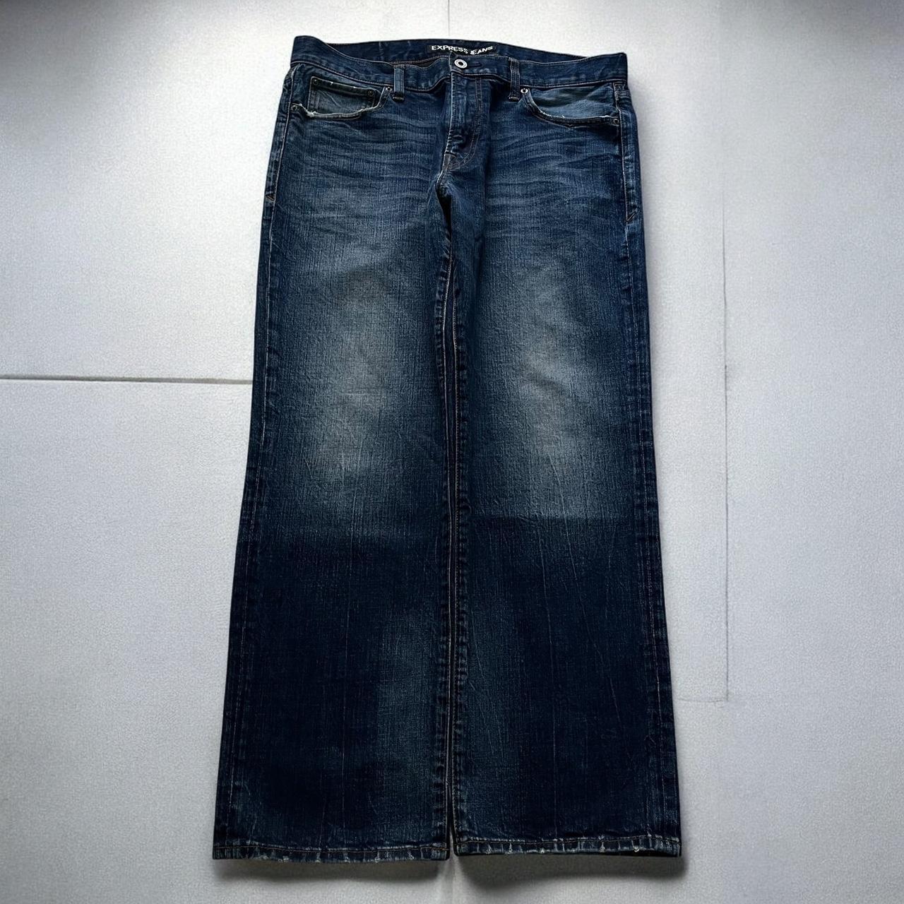 Y2K grunge baggy bootcut jeans grunge style jeans... | Depop