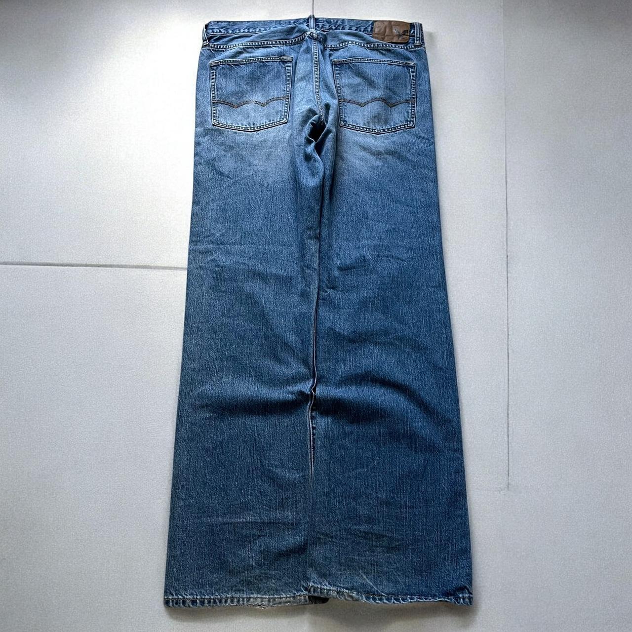 Y2K grunge baggy bootcut jeans grunge style light... | Depop