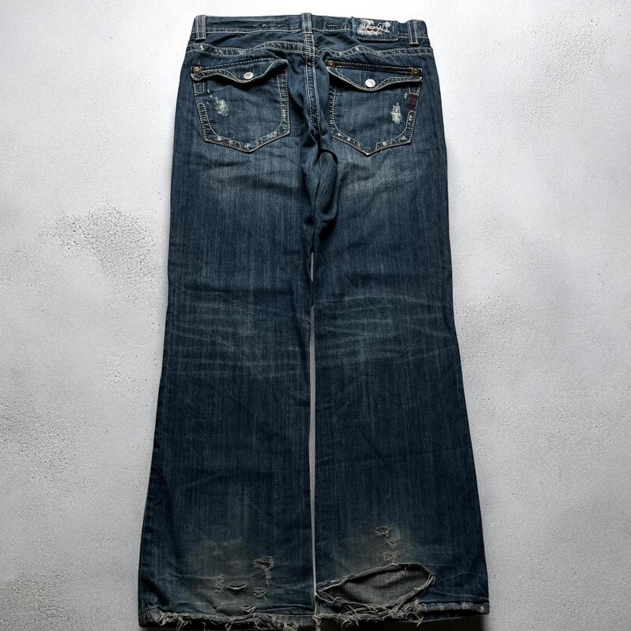 Y2K grunge baggy bootcut flare jeans Grunge style... | Depop