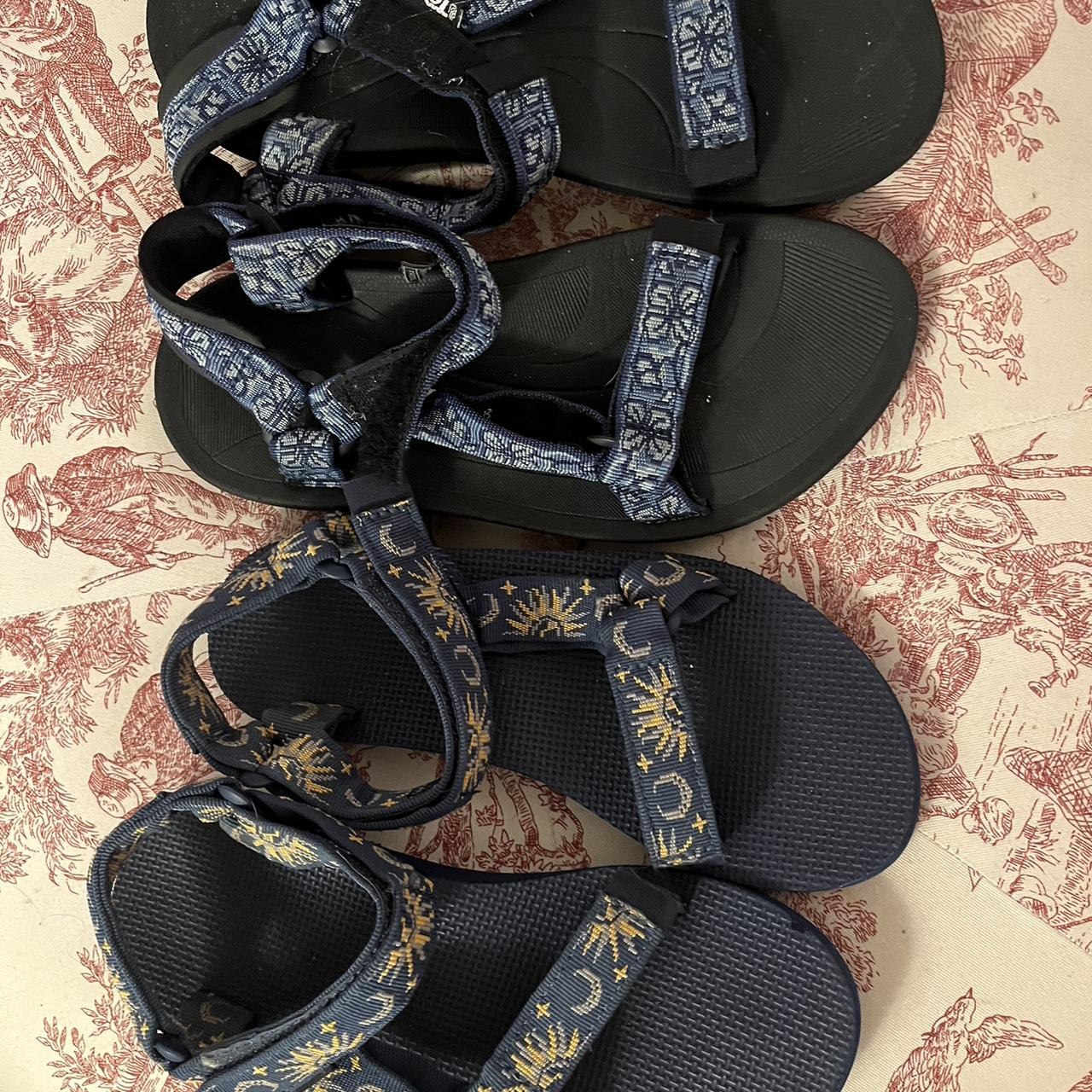 two pairs of tevas for the price of half of one lol!... - Depop