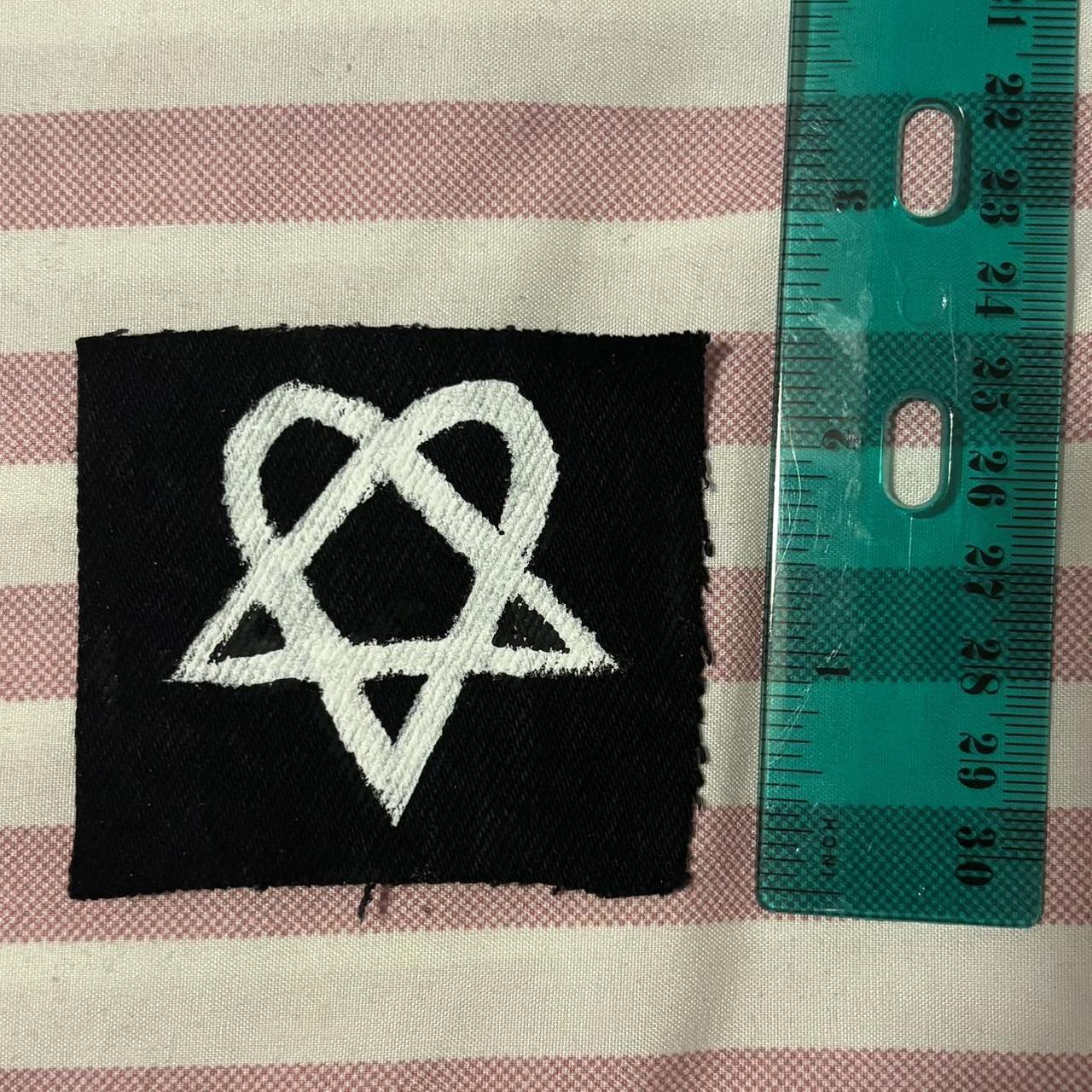 Diy handmade HIM heartagram patch!! It's just... | Depop