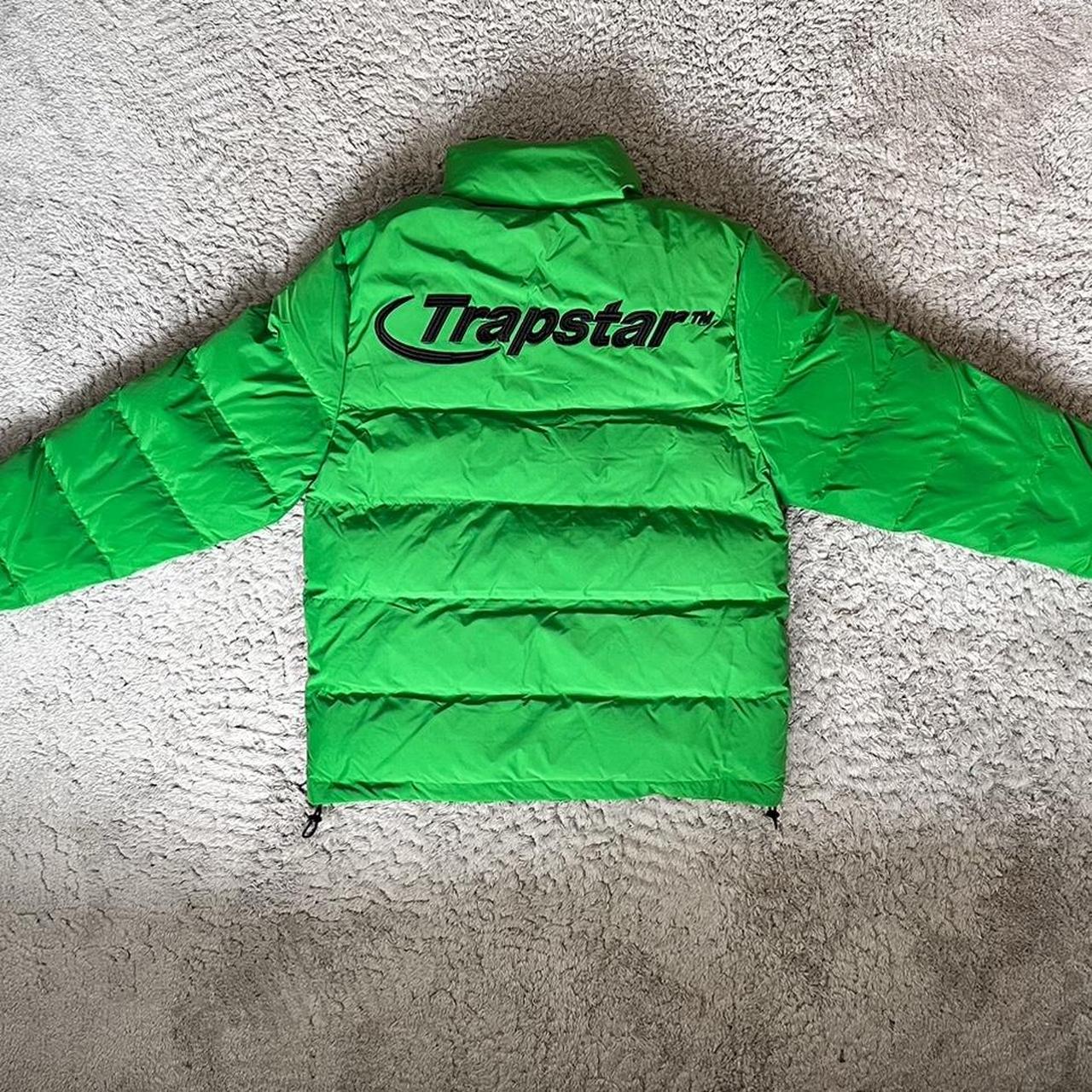 Trapstar Green/Black Hyperdrive 2.0 Bomber... - Depop
