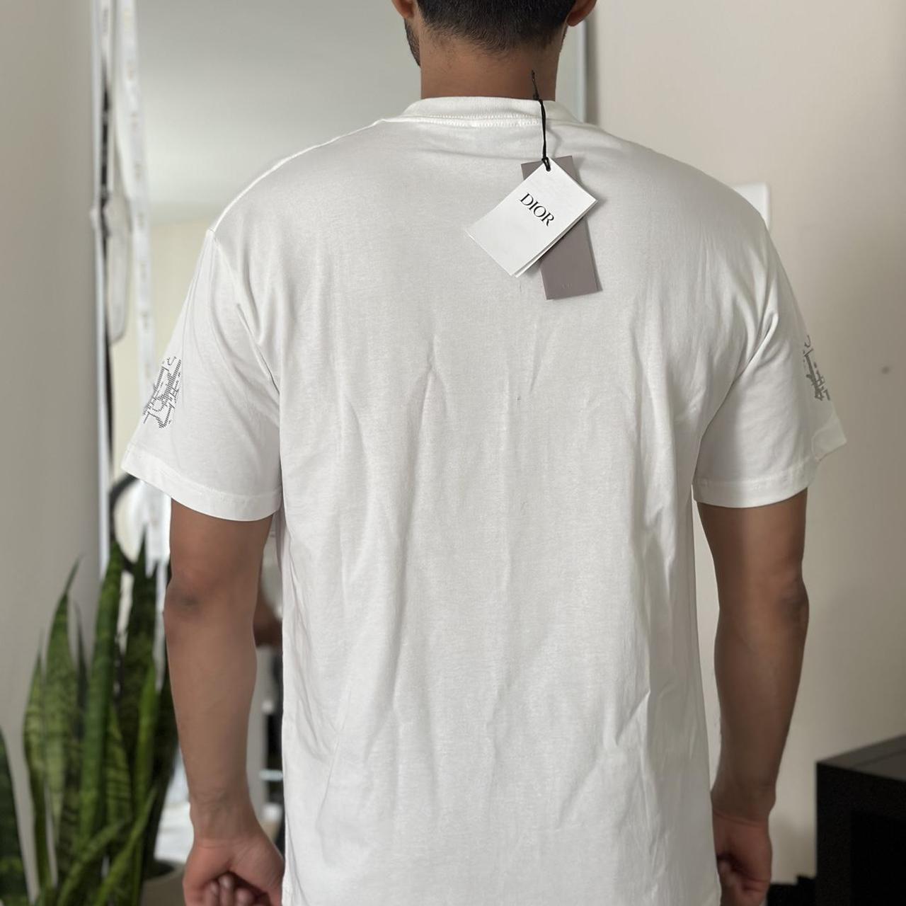 Dior T-shirt men white never worn #dior #men #tshirt - Depop