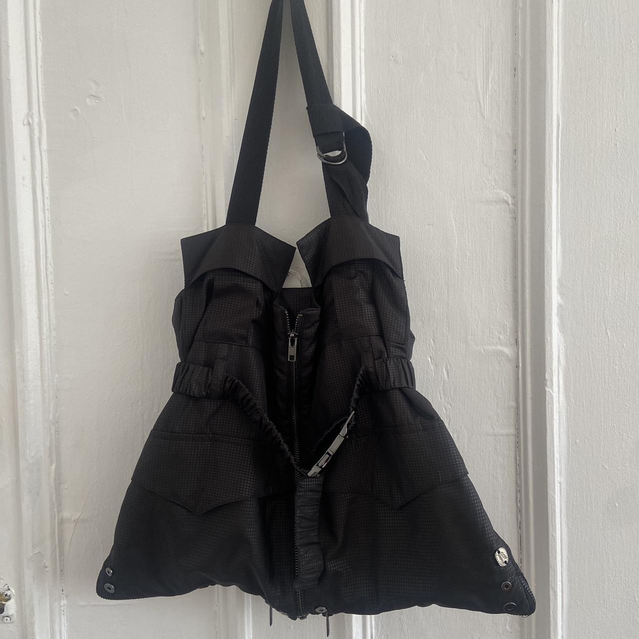 Cop copine cyber tote bag! Slouchy black purse... - Depop