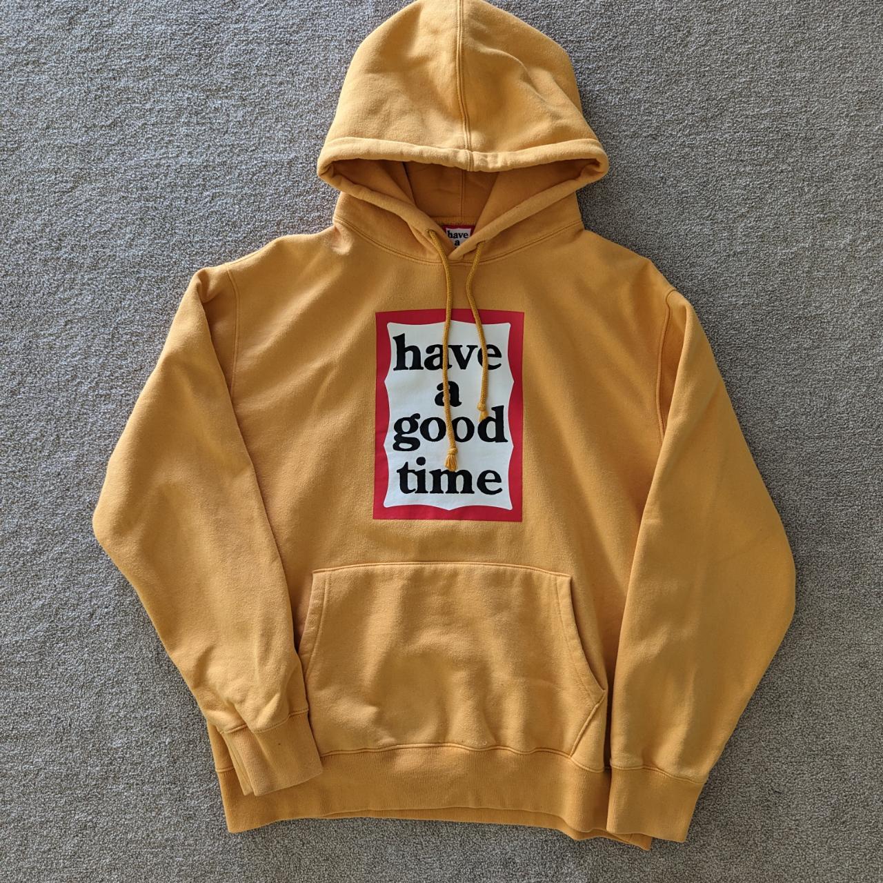 Have A Good Time Hoodie Cheddar Cheese yellow - Nice... - Depop