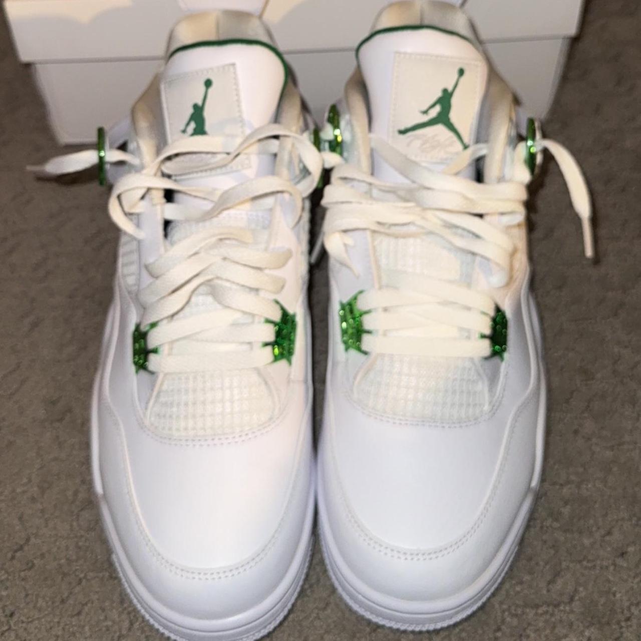 Jordan 4 metallic Green Mens size 12 | Depop