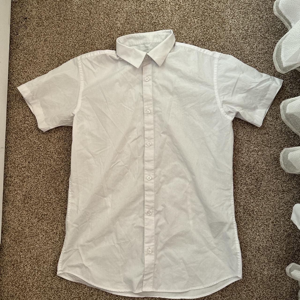 Jack & Jones white button up for men. Size: Large.... | Depop