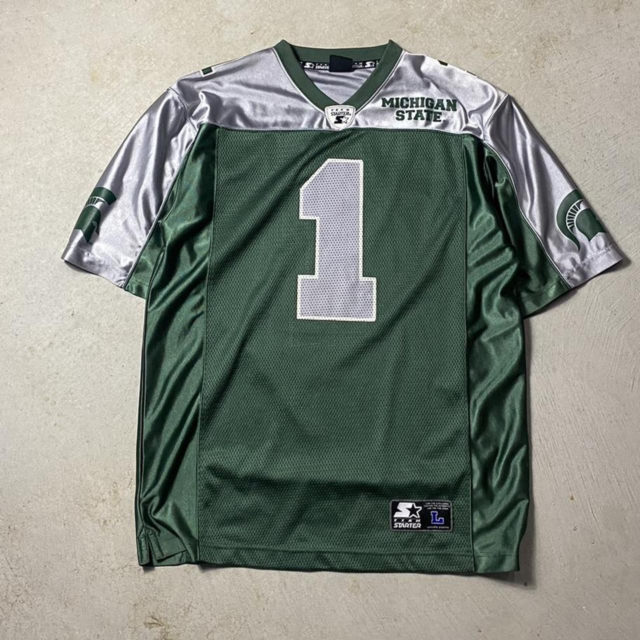 Vintage Michigan State Football Jersey Starter Size... - Depop