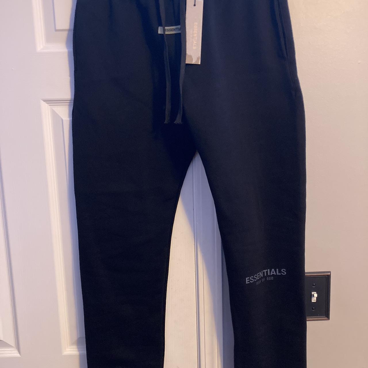 Essentials Men's Black Joggers-tracksuits | Depop