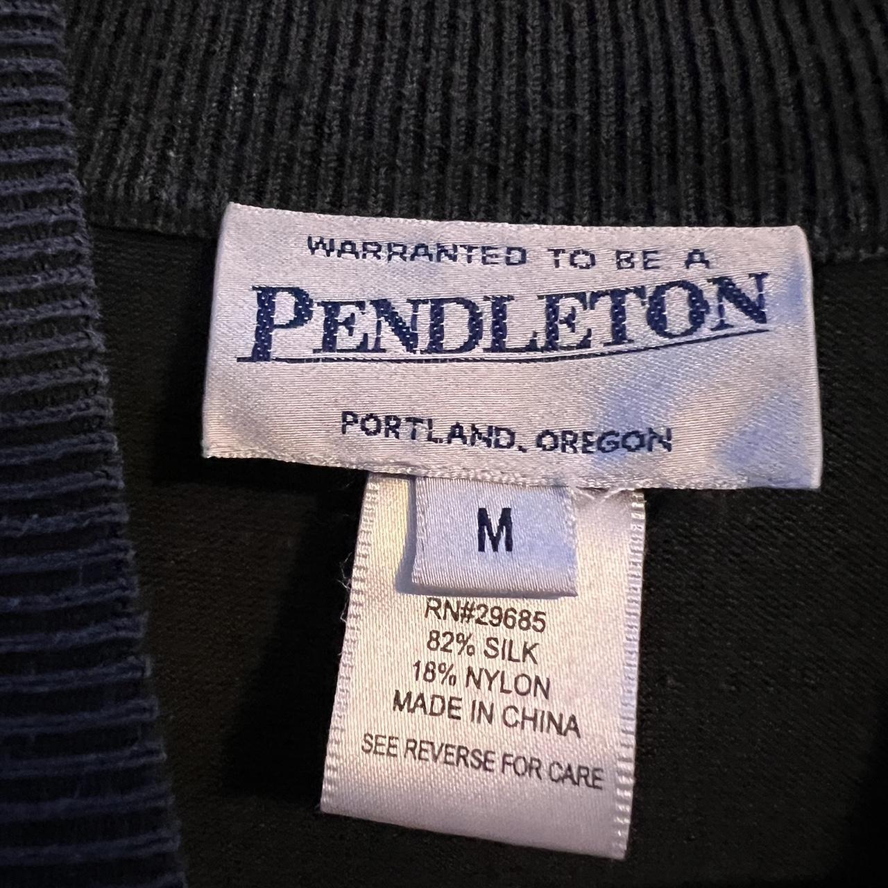 Vintage 82% silk Pendleton Turtle neck This... - Depop