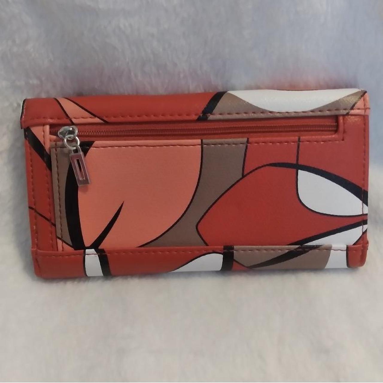 Vintage Guess 1981 Red tri-fold wallet, never used... - Depop