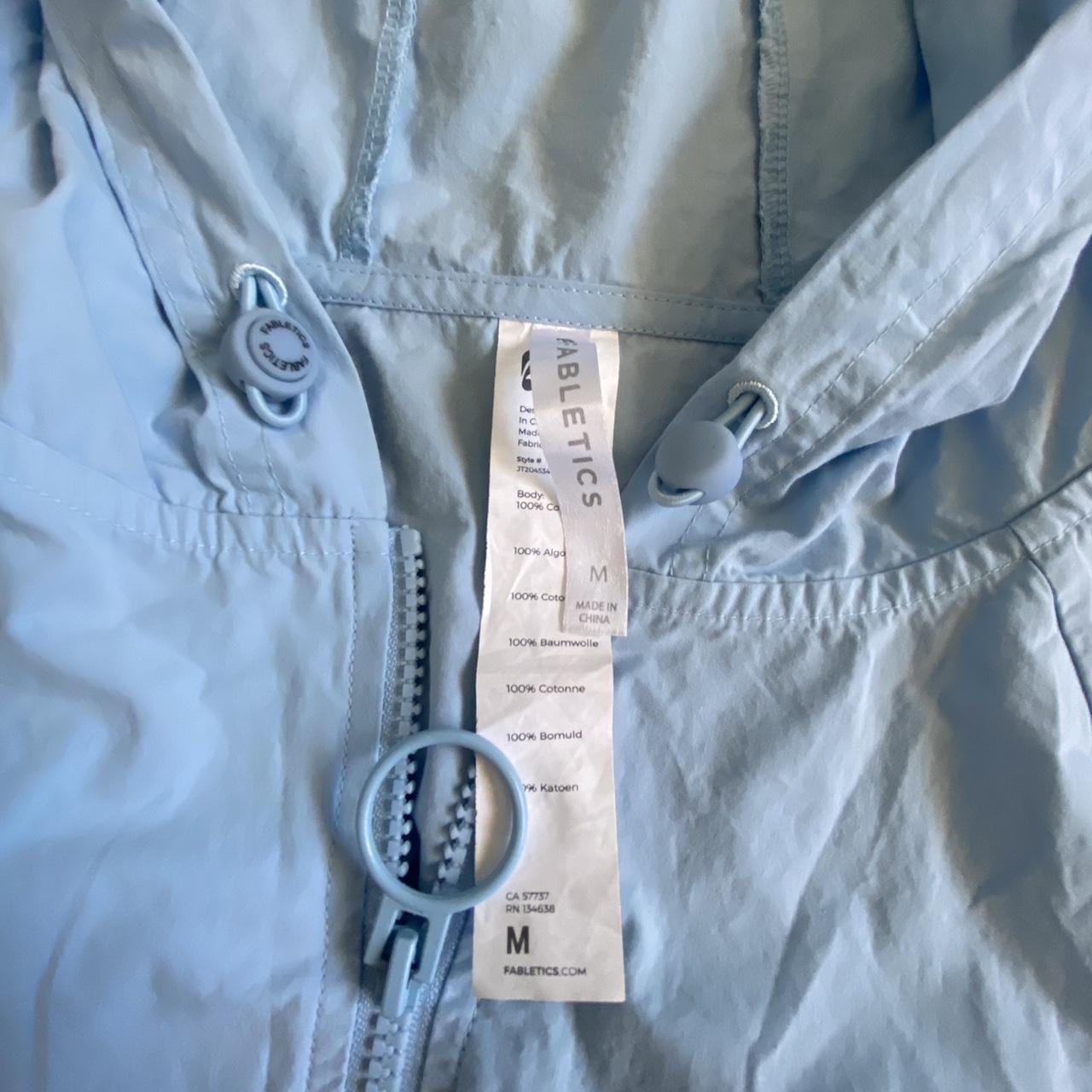 Light blue windbreaker, Fabletics size medium, in... - Depop