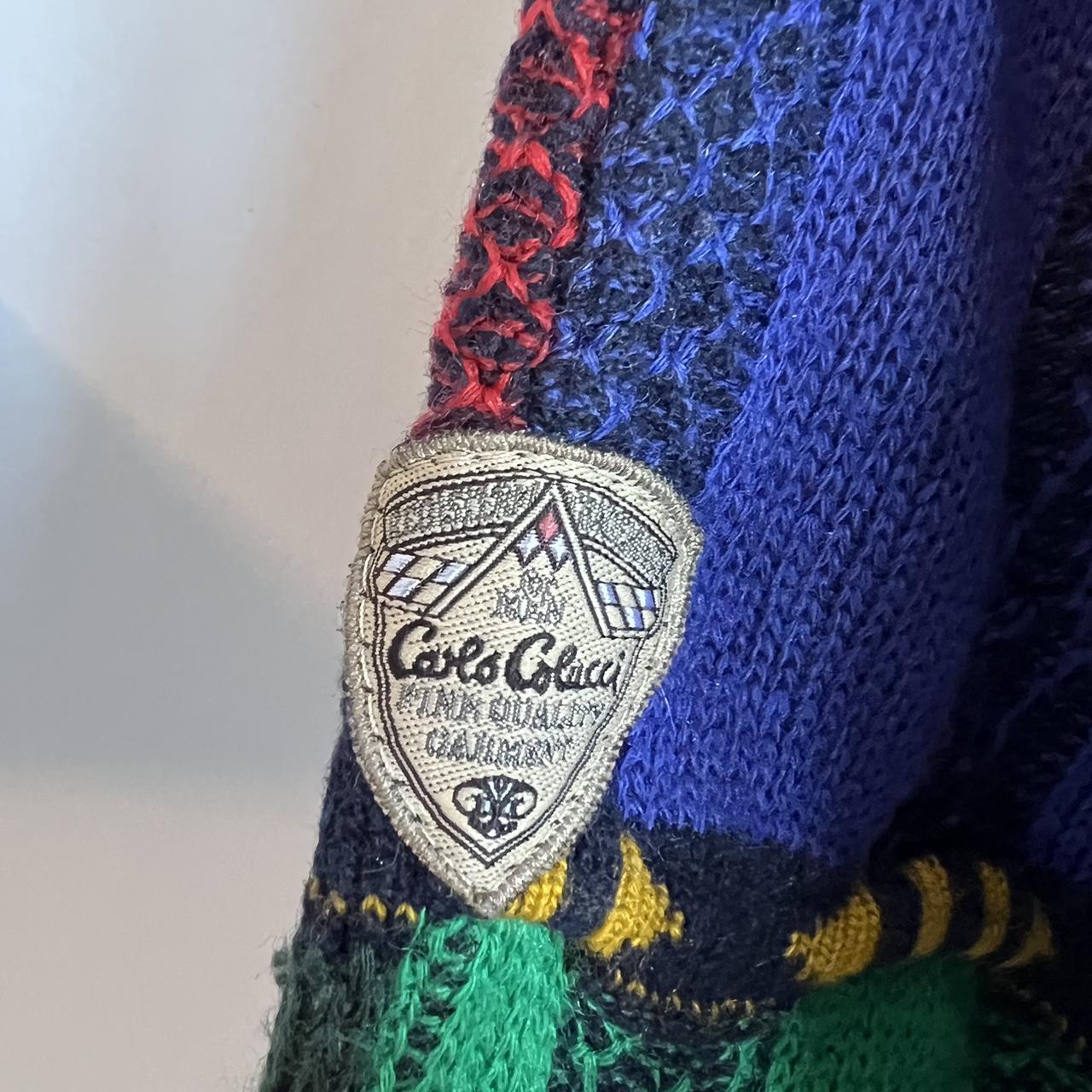 Vintage 90s Coogi Style Carlo Colucci Sweater ... - Depop