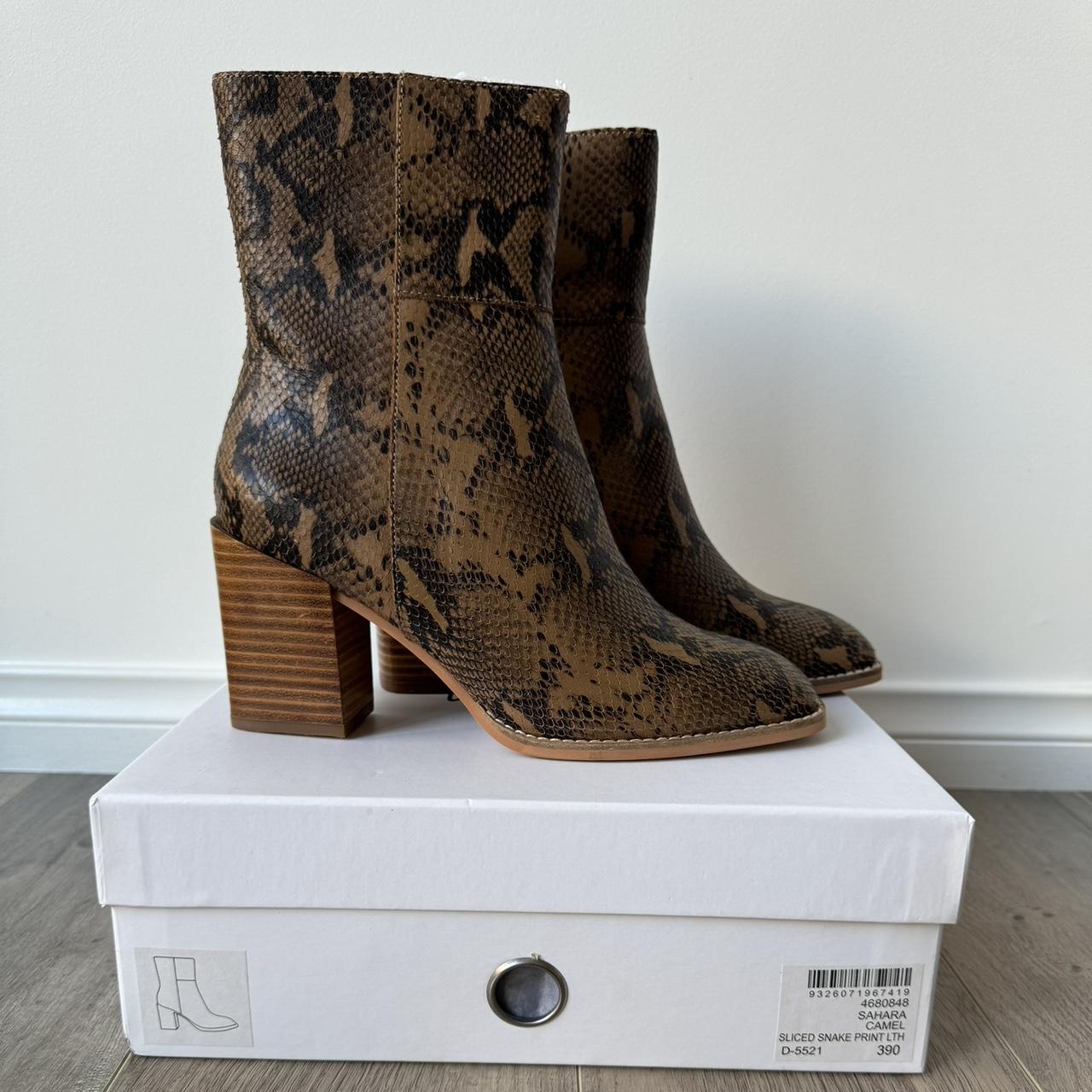 Wittner Sahara Boots - Snake Print Etched... | Depop