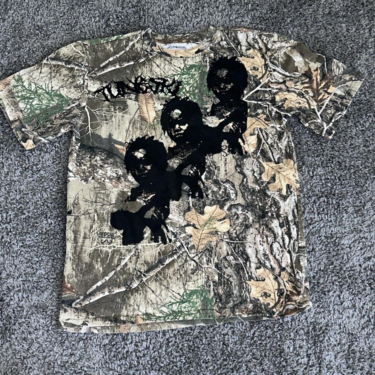 men’s graphic shirt hunting camo shirt street wear... - Depop