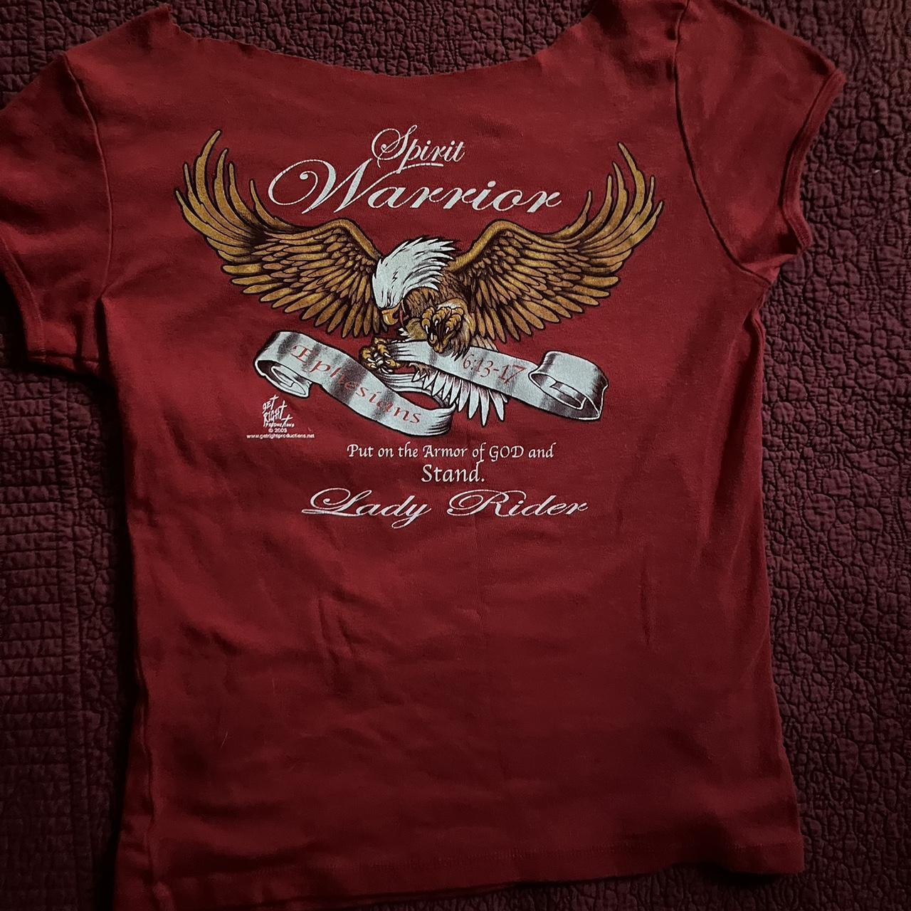 small/medium, neckless shirt, unsure of the brand - Depop