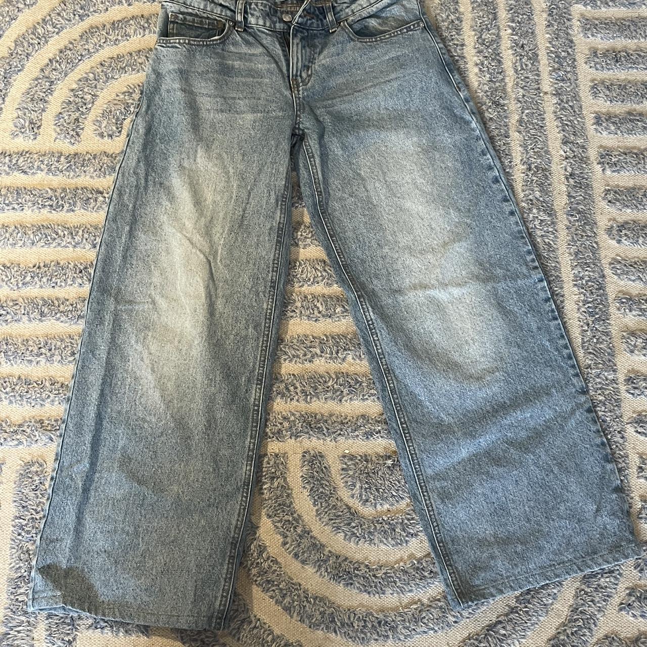 revice low rise wide leg jeans in blue -size... | Depop