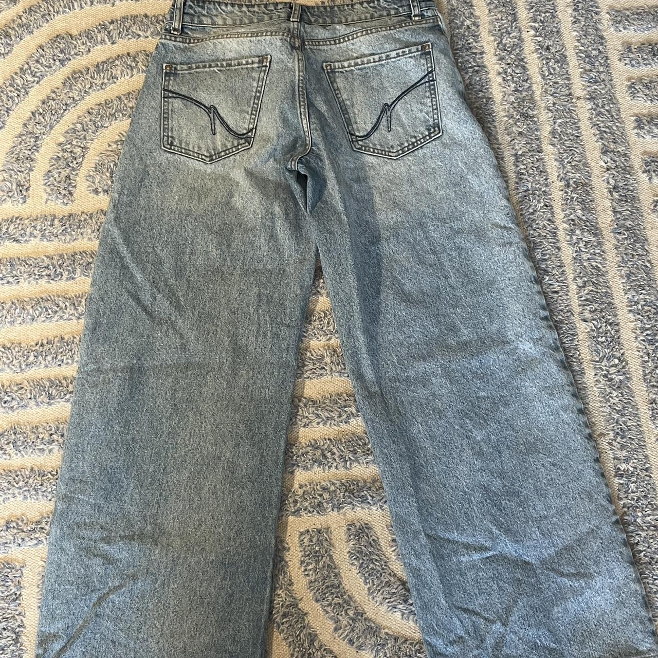 revice low rise wide leg jeans in blue -size... | Depop