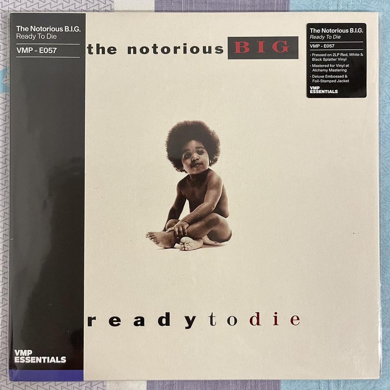 The Notorious Big Ready To Die Red White splatter... - Depop