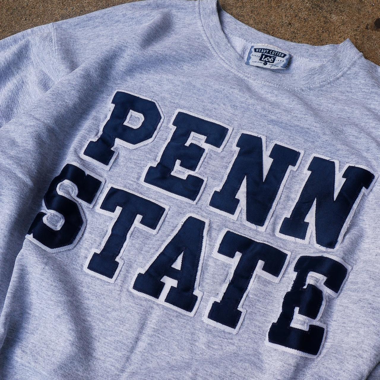 👕 Vintage 90s Penn State Embroidered Stitch Spellout... - Depop
