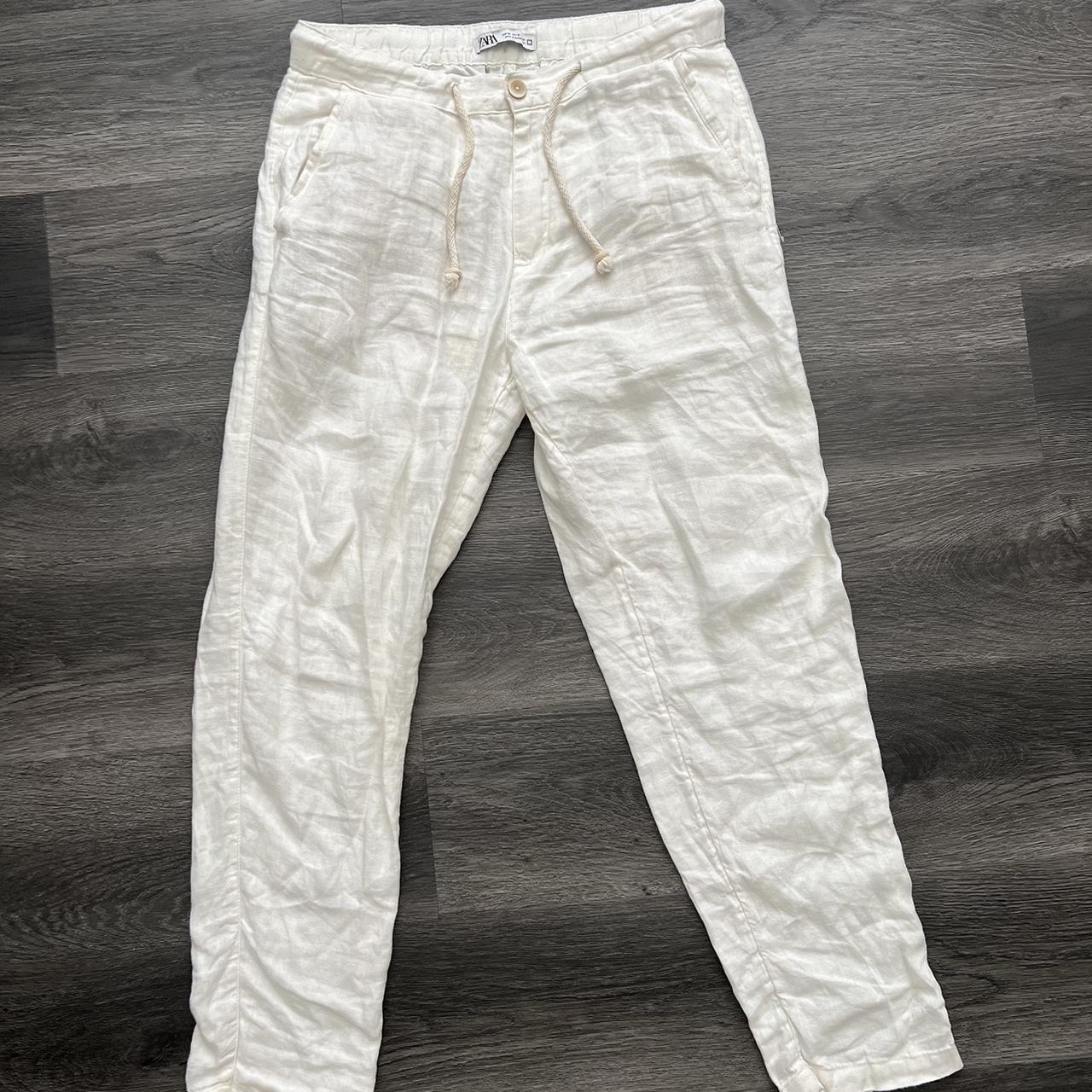 Zara Linen pants size 31 US - Depop